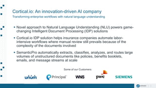 Cortical.io - InsurTech Innovation Award 2022 | PPT