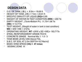 Design of storage tank foundation.pptaaa | PPT