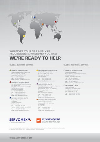 Servomex TDI Application Brochure | PDF