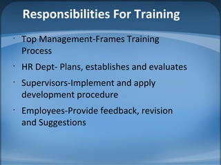 Training and development Introduction | PPT