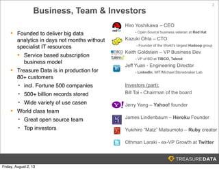 Treasure Data Cloud Data Platform | PPT