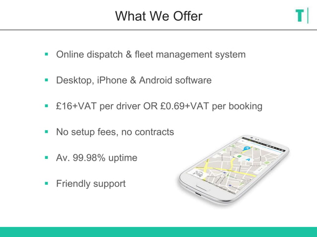 T Dispatch - Taxi Dispatch System | PPTX