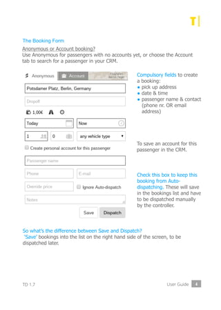 T dispatch user guide | PDF