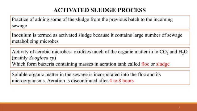 Activated sludge process in wastewater treatment plant | PPTX ...