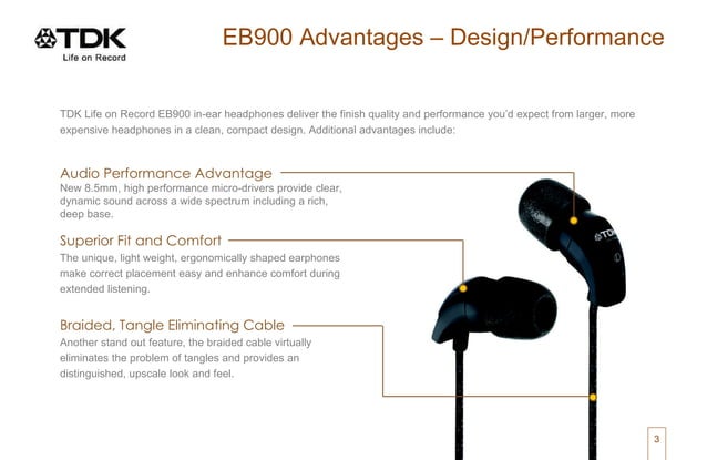 TDK EB900: Advantages And Faq | PPT