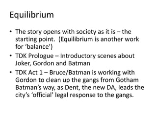 The Dark Knight narrative presentation | PPTX