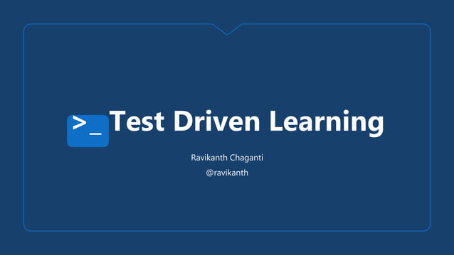 Tests Driven PowerShell Learning | PPT