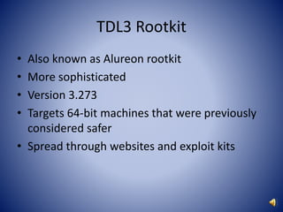 TDL3 Rootkit Background | PPTX