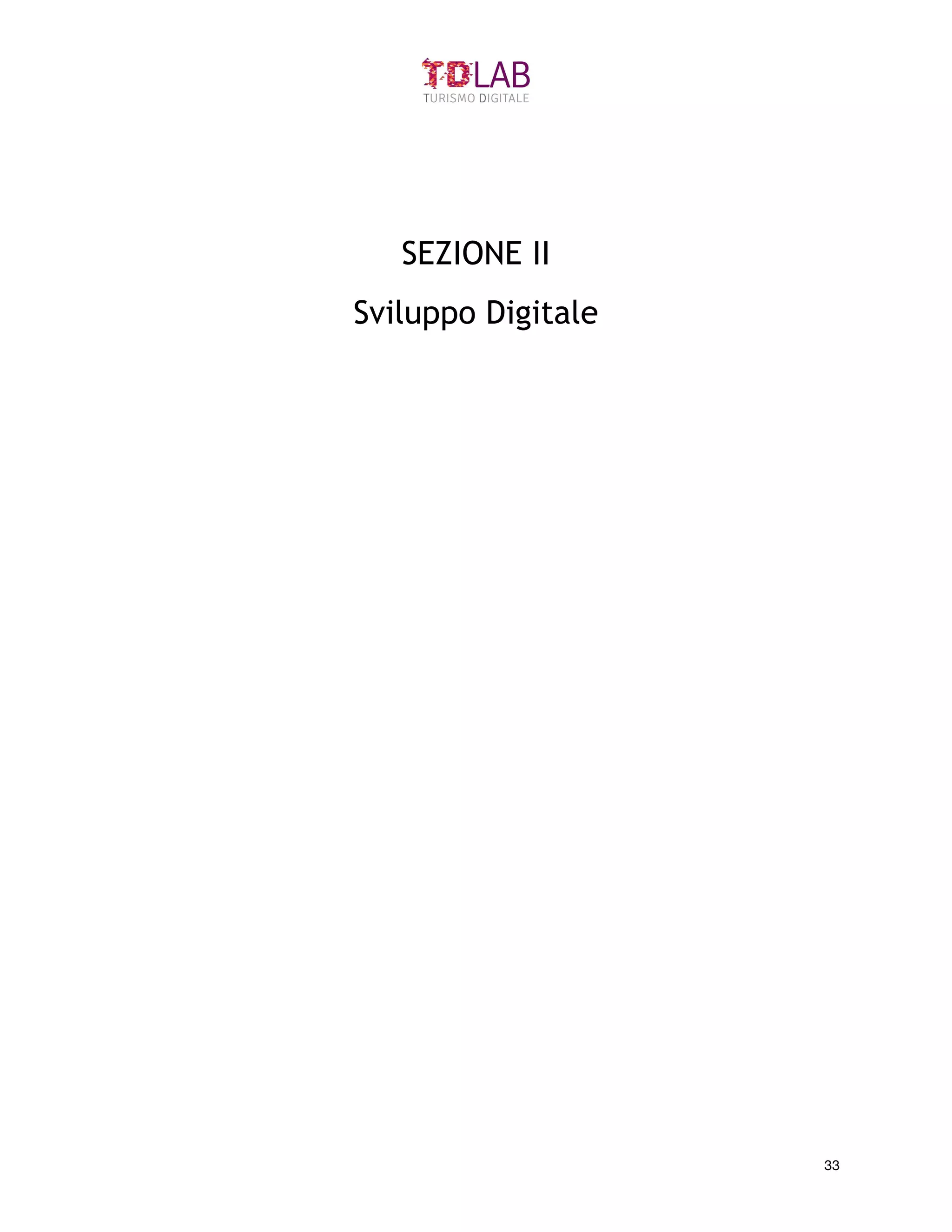 TDLAB: Piano strategico per la digitalizzazione del turismo italiano | PDF