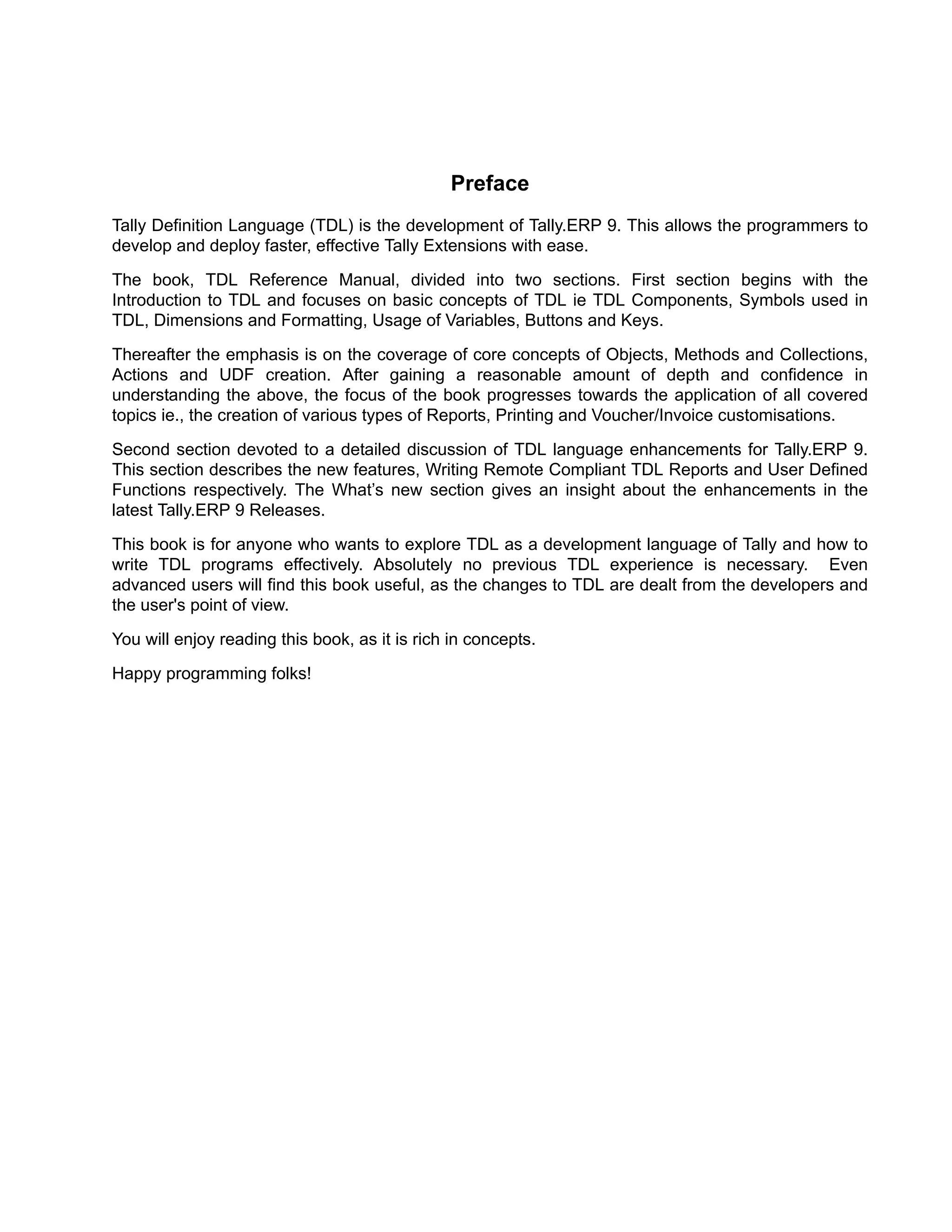 Tdl reference manual | PDF