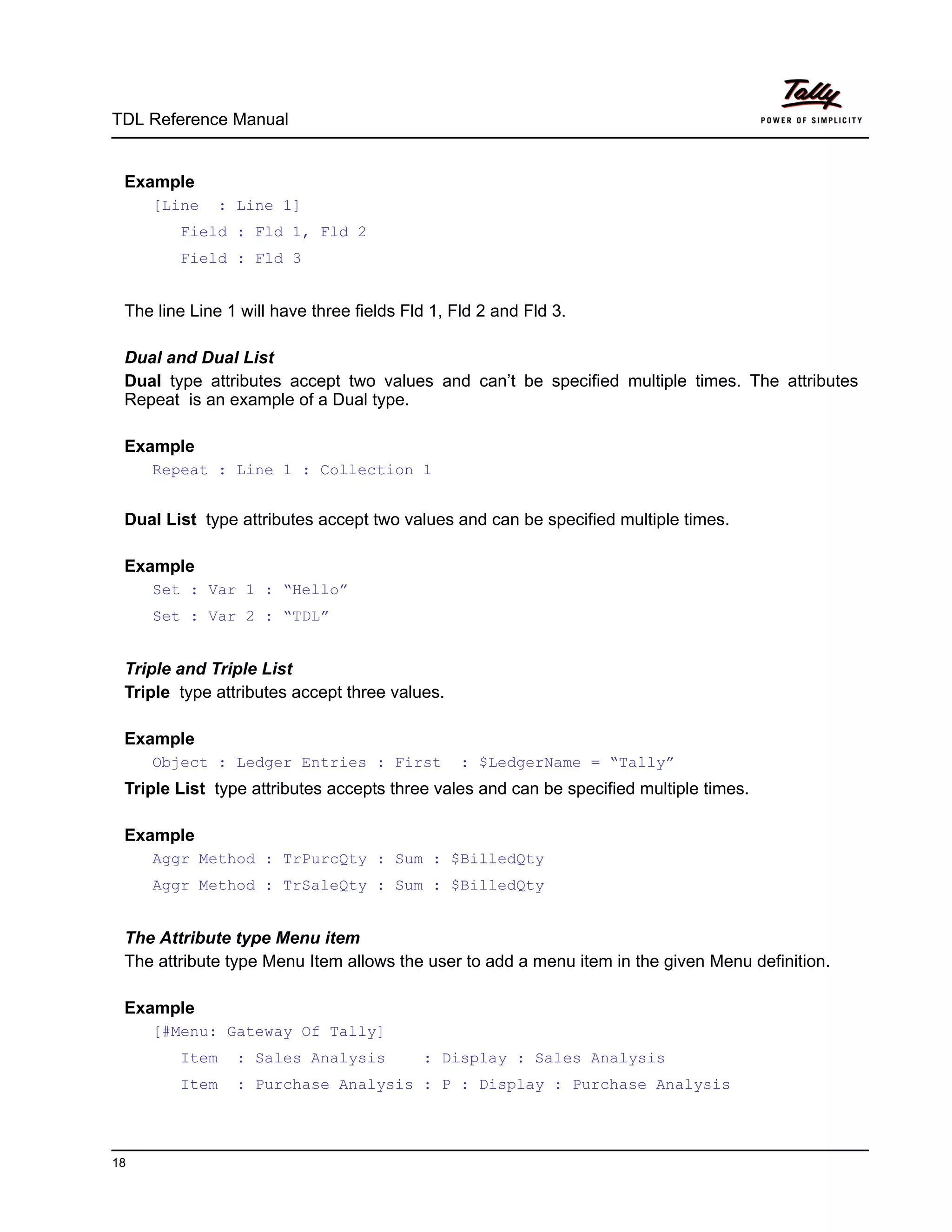 Tdl reference manual | PDF