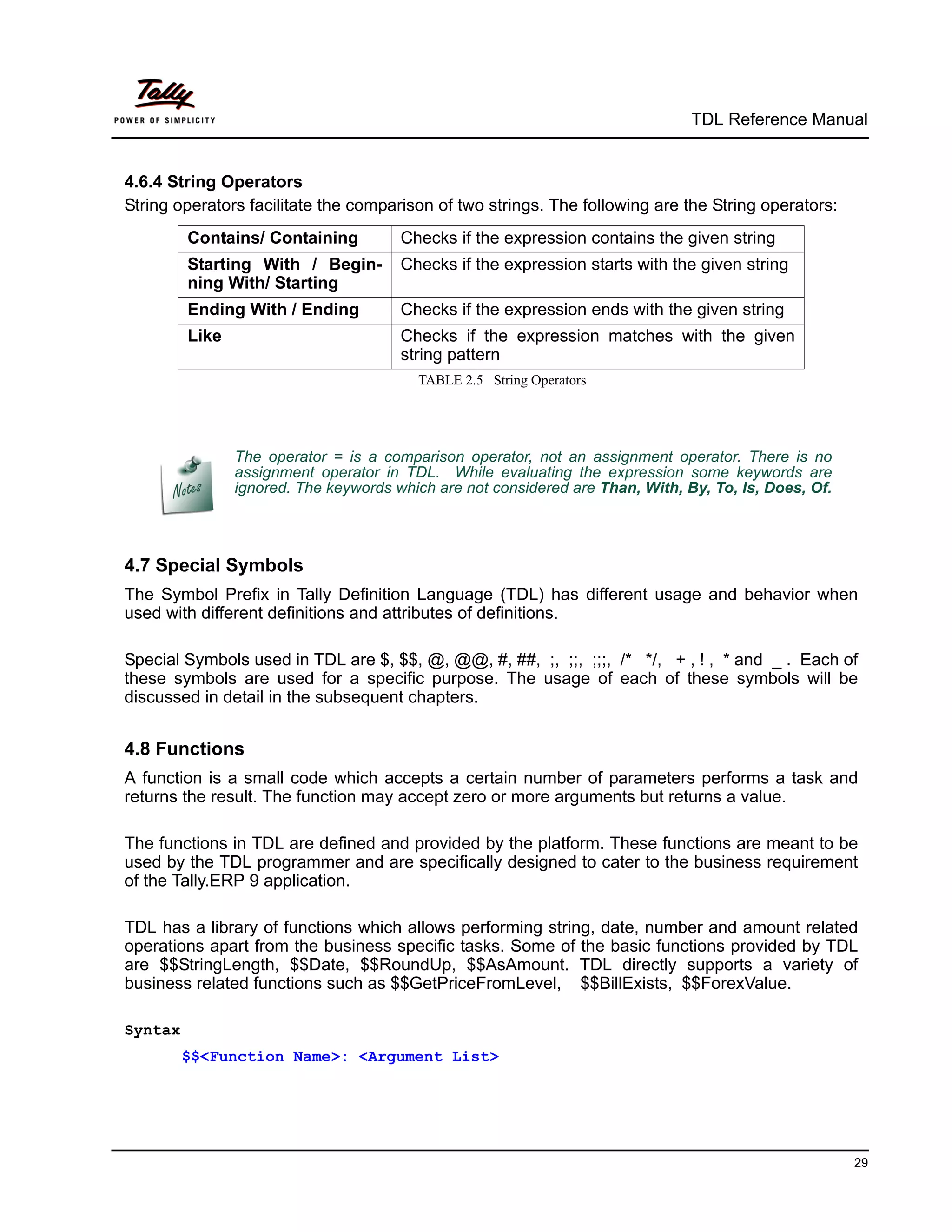 Tdl reference manual | PDF