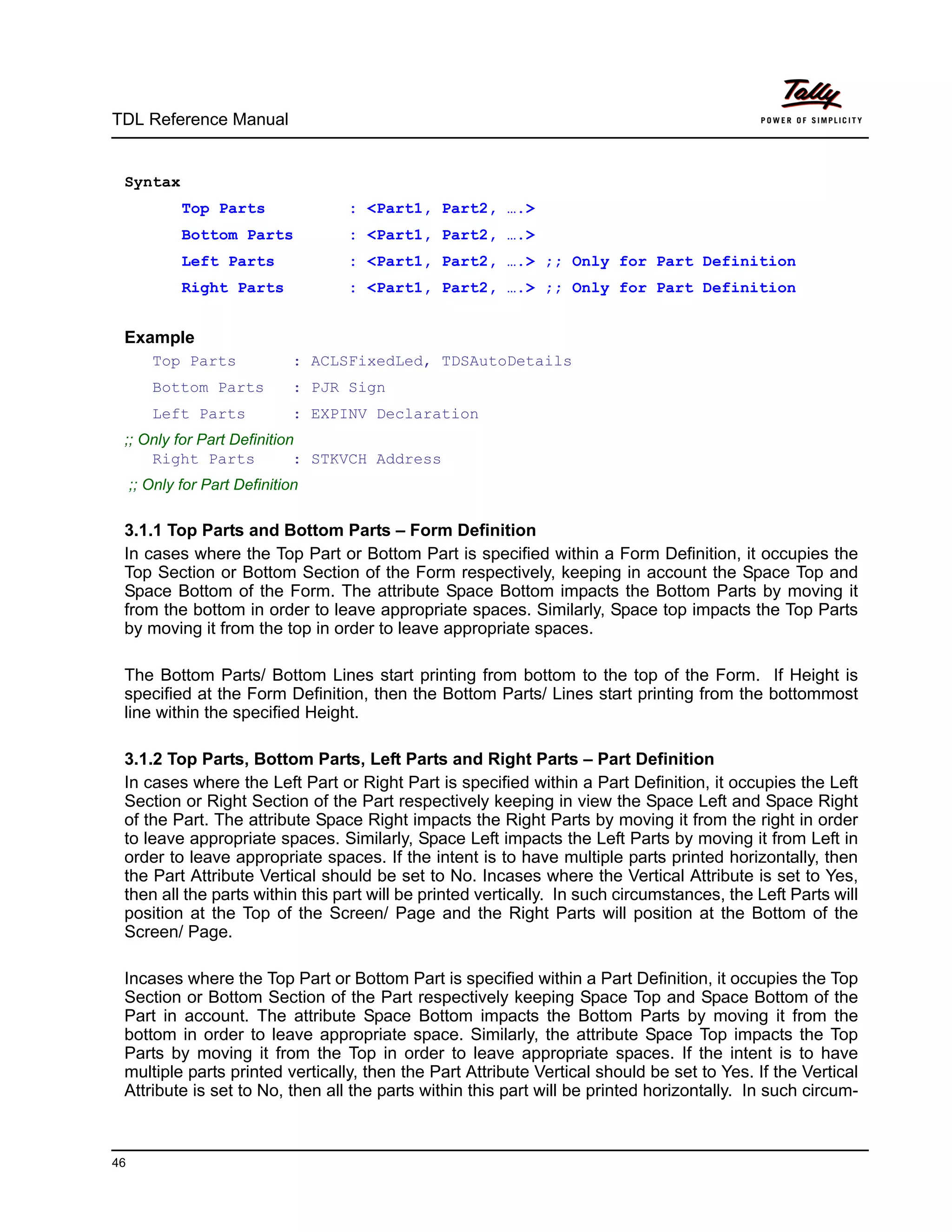 Tdl reference manual | PDF