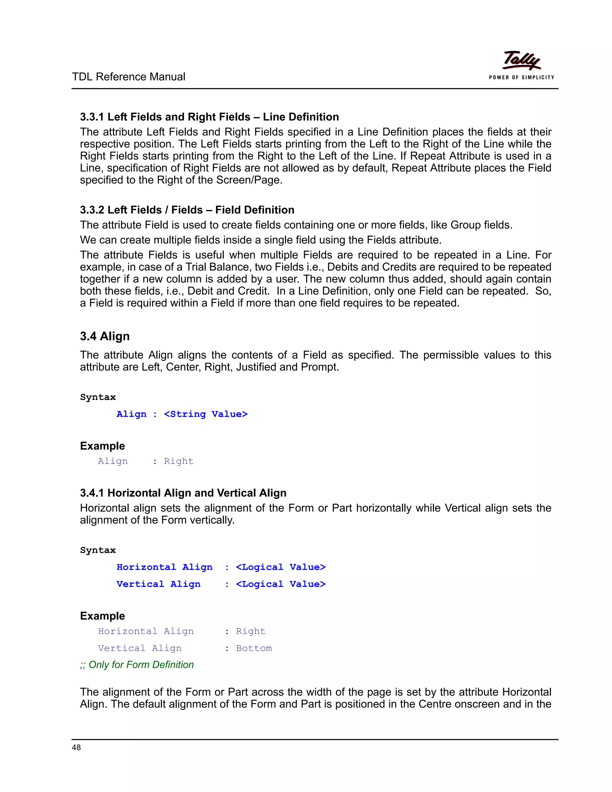 Tdl reference manual | PDF