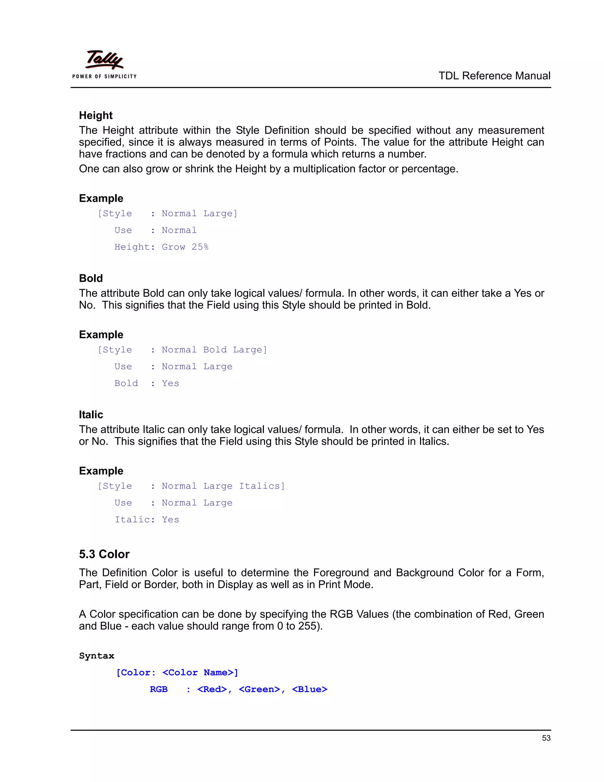 Tdl reference manual | PDF