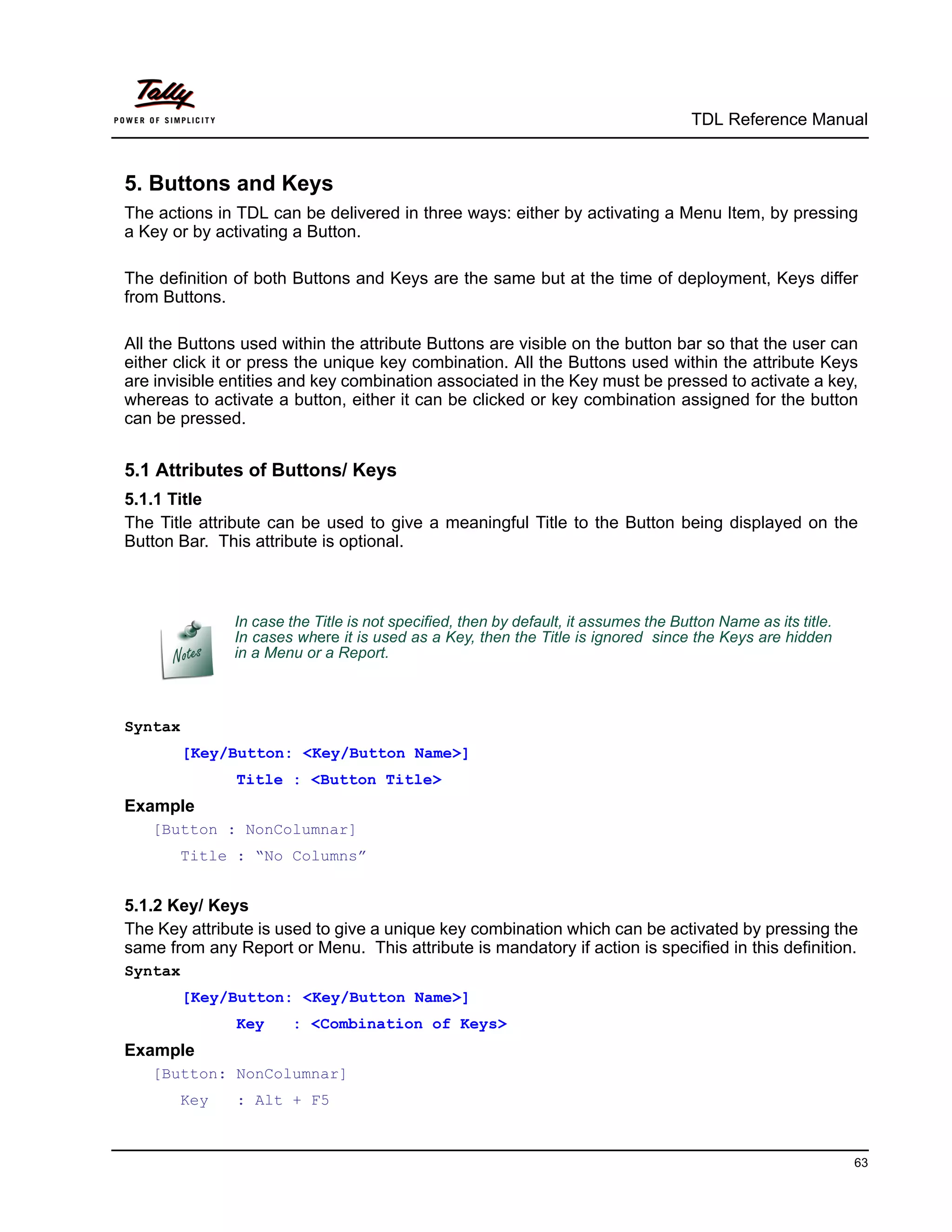 Tdl reference manual | PDF