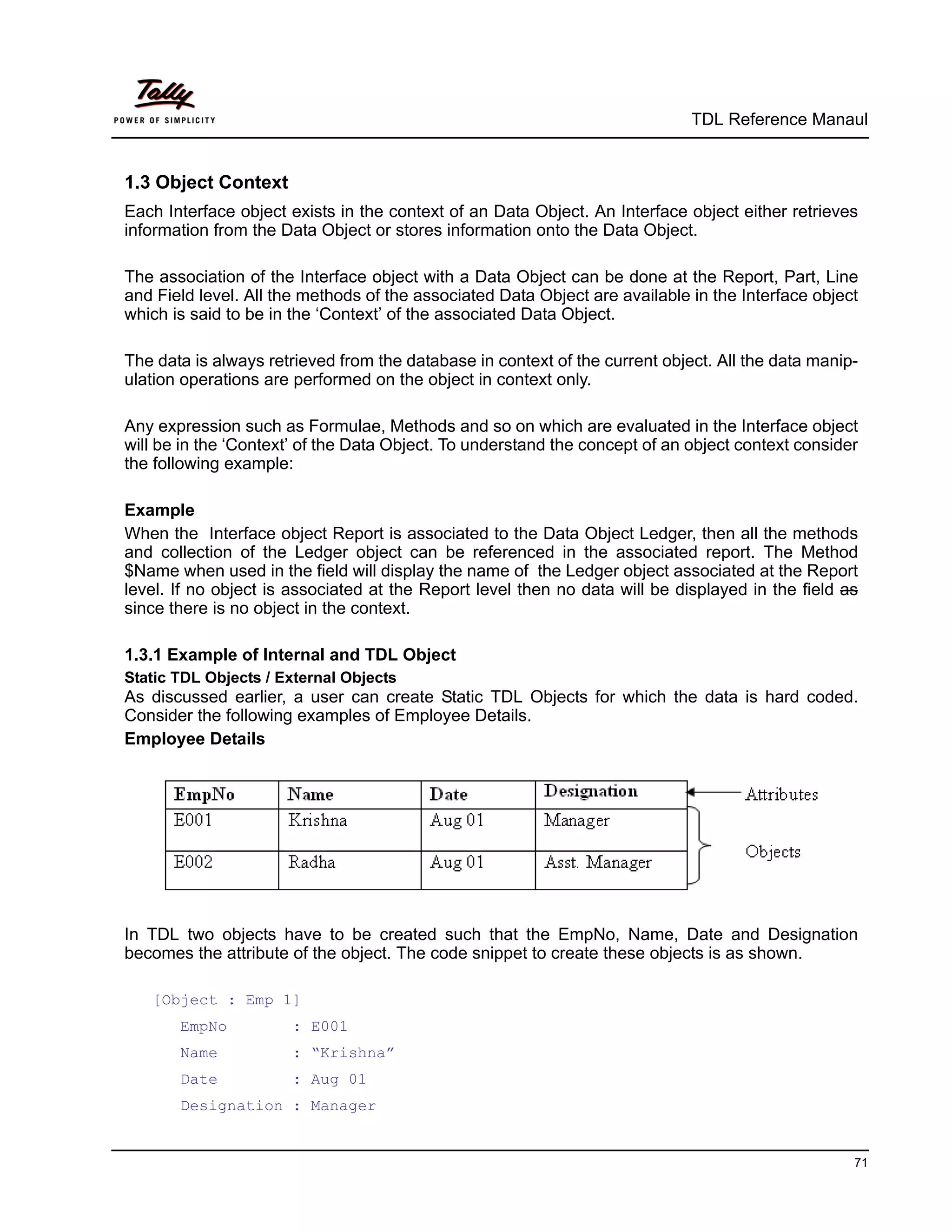 Tdl reference manual | PDF