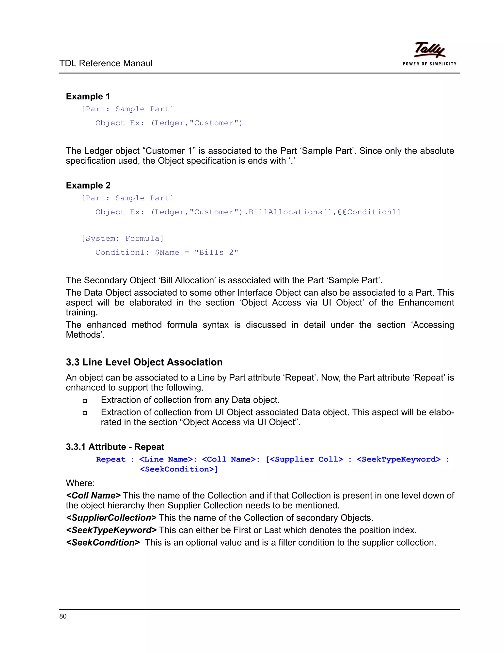 Tdl reference manual | PDF