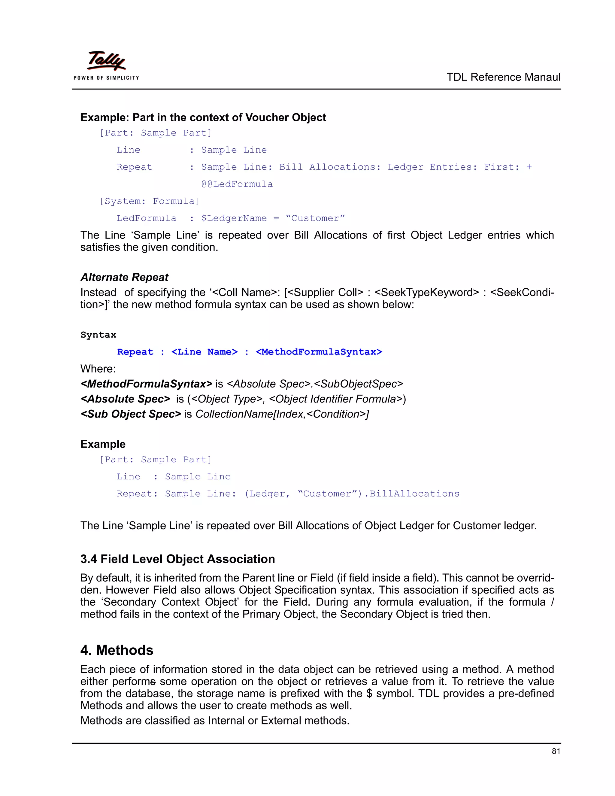 Tdl reference manual | PDF