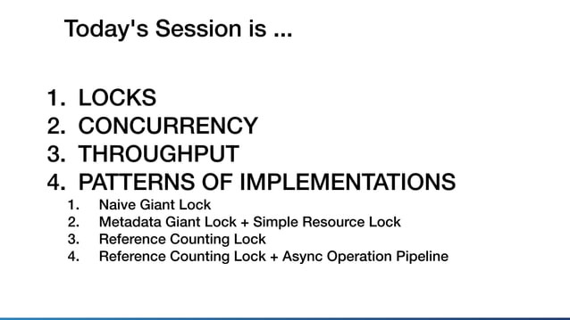 Lock, Concurrency and Throughput of Exclusive Operations | PPT