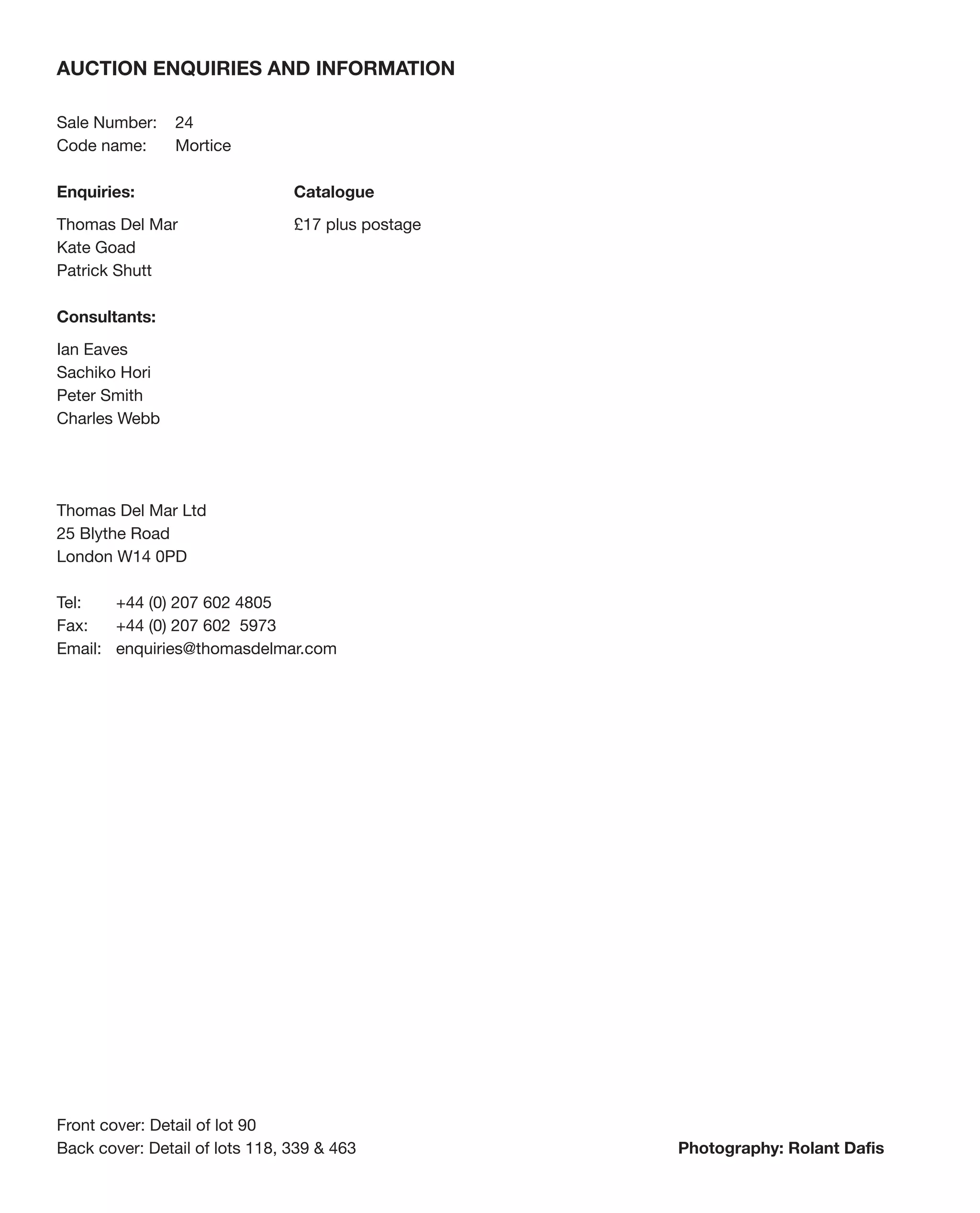 Thomas Del Mar Ltd ANTIQUE ARMS, ARMOUR & MILITARIA Auction | PDF