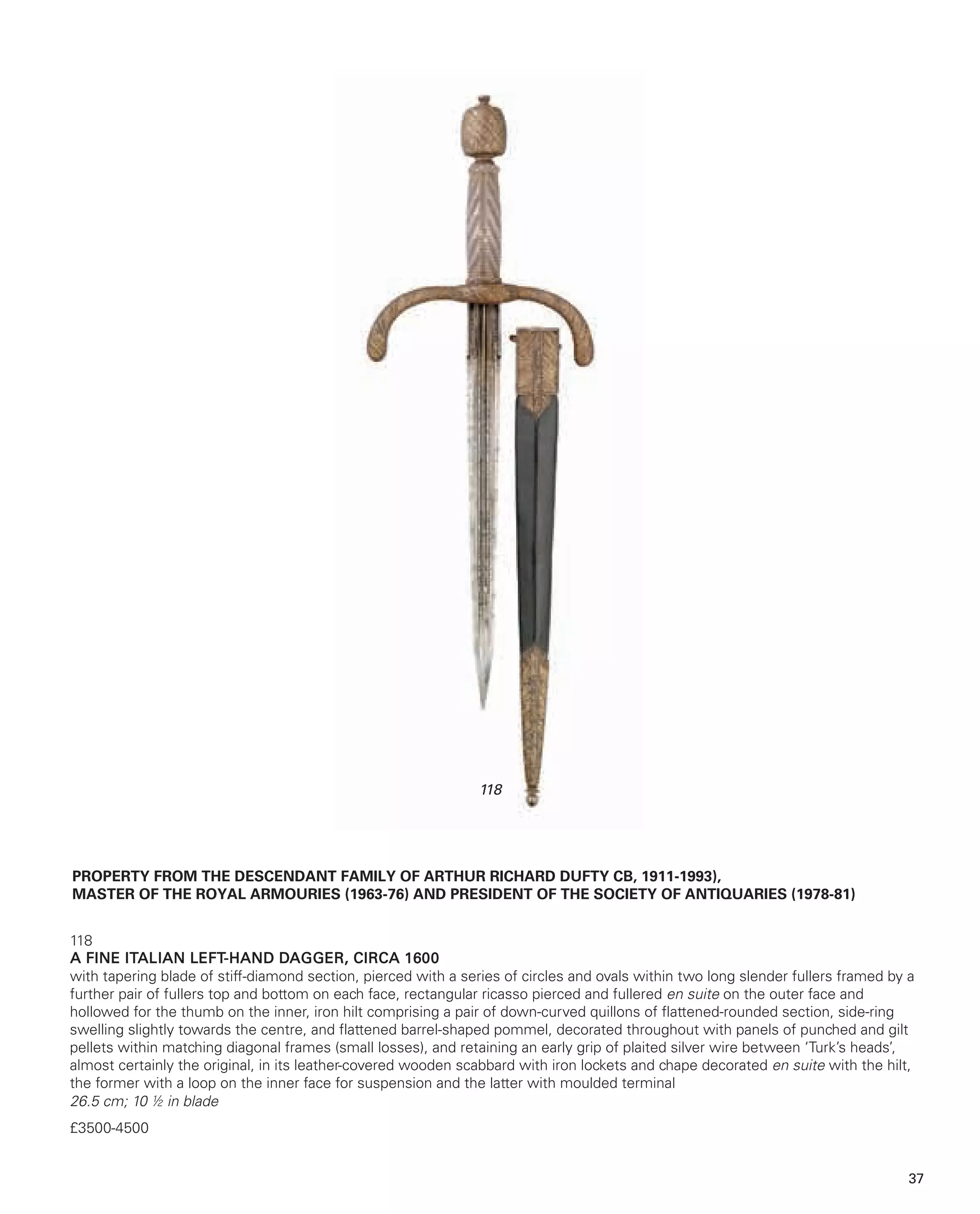 Thomas Del Mar Antique Arms, Armour and Militaria auction catalogue | PDF
