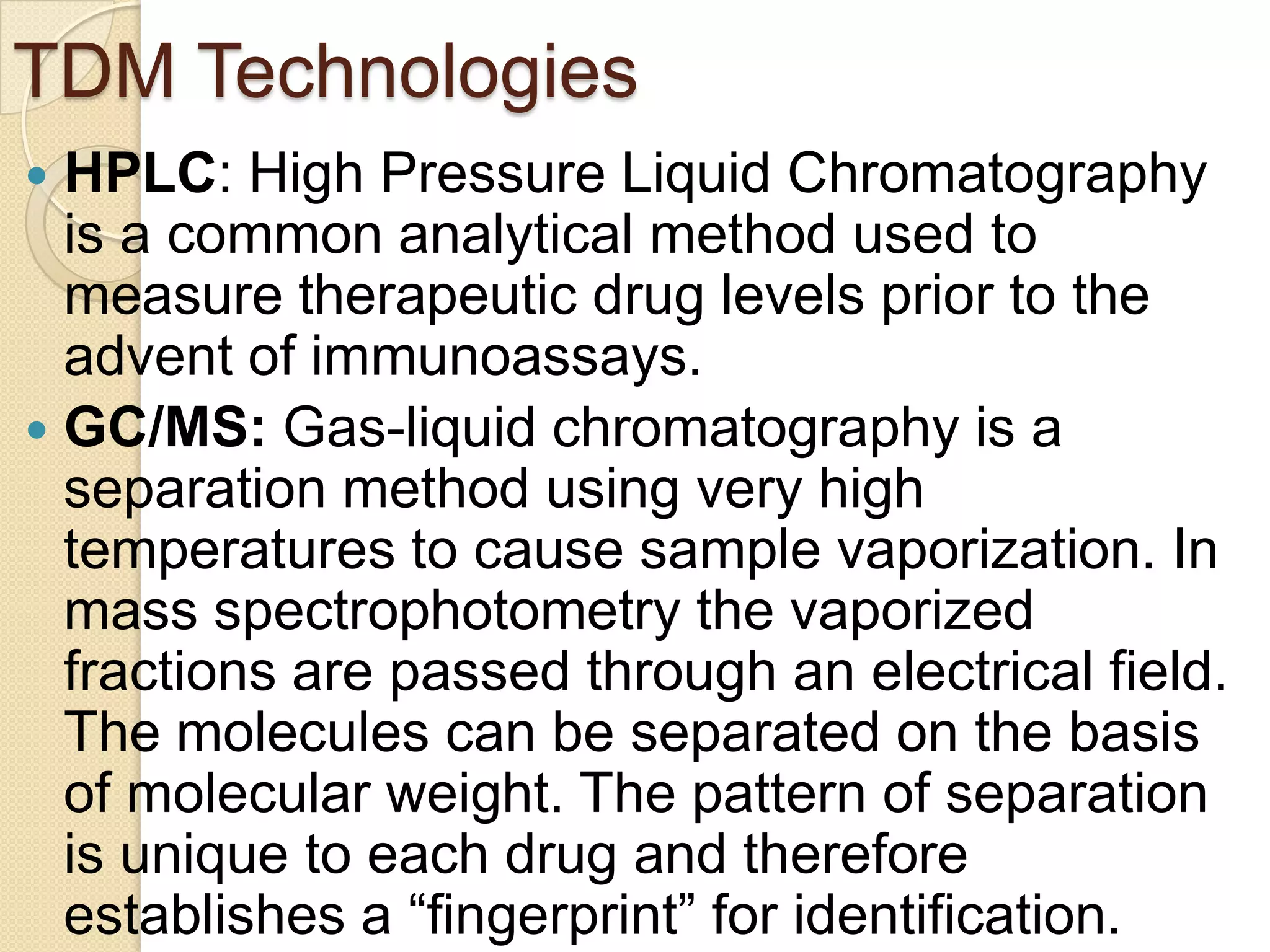 Therapeutic Drug Monitoring | PPTX