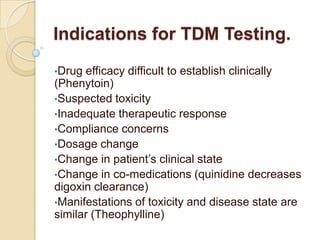 Therapeutic Drug Monitoring | PPTX
