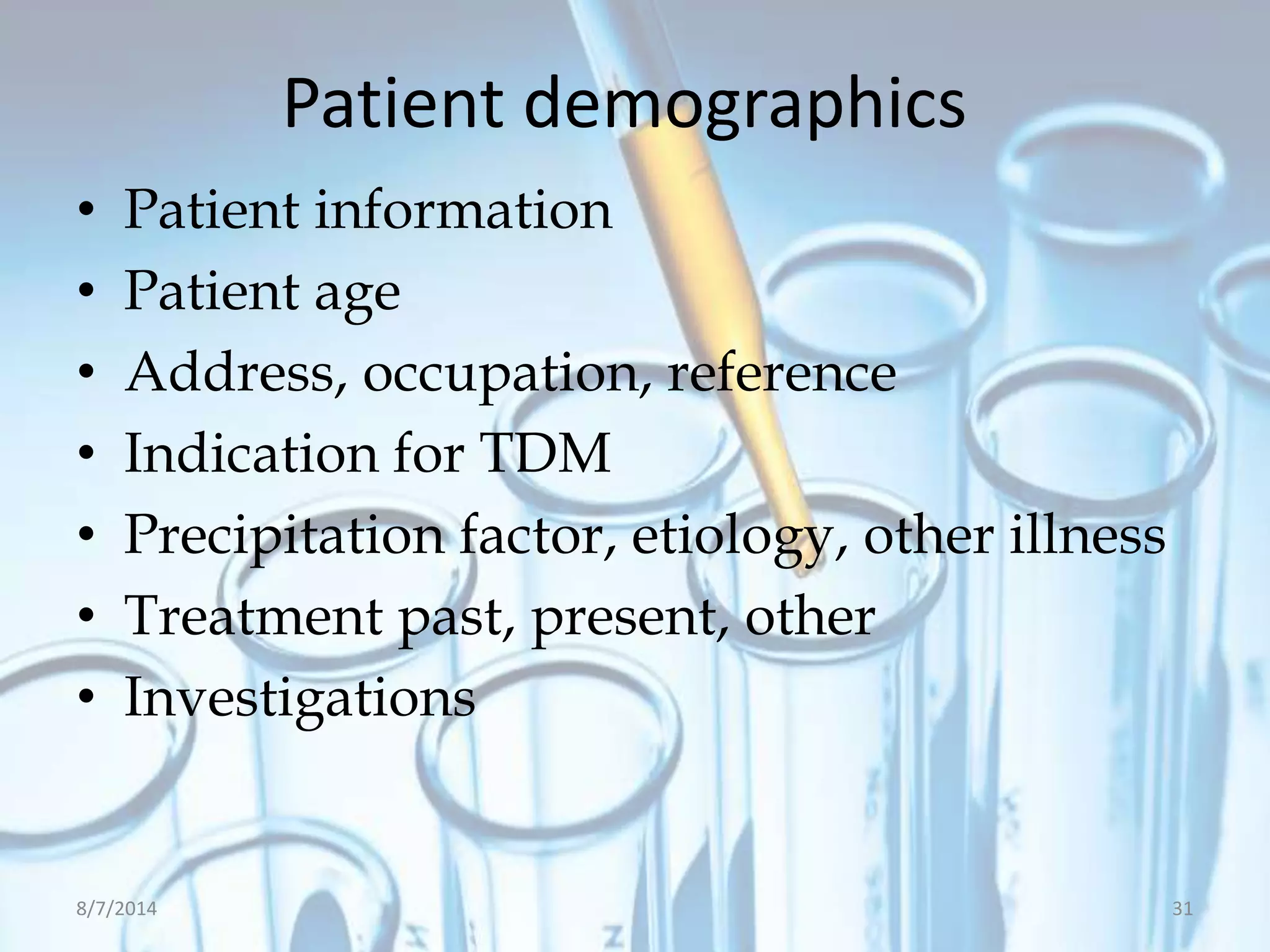 Therapeutic drug monitoring | PPTX