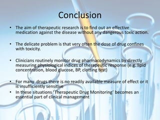 Therapeutic drug monitoring | PPTX