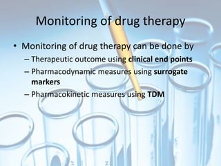 Therapeutic drug monitoring | PPTX