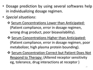 Therapeutic drug monitoring | PPTX