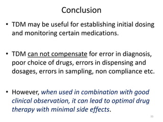 Therapeutic drug monitoring | PPTX