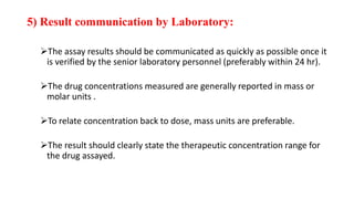 Therapeutic drug monitoring | PPTX