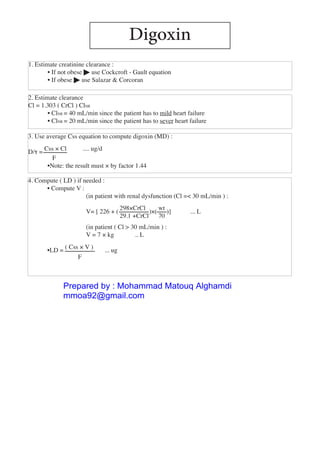 The Most Equations use for TDM | PDF