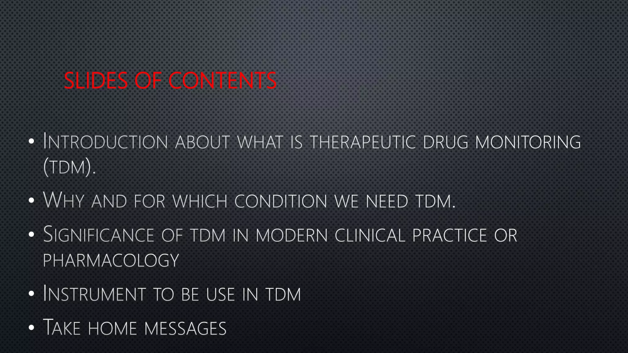 Therapeutic drug monitoring in Pharmacology | PPT