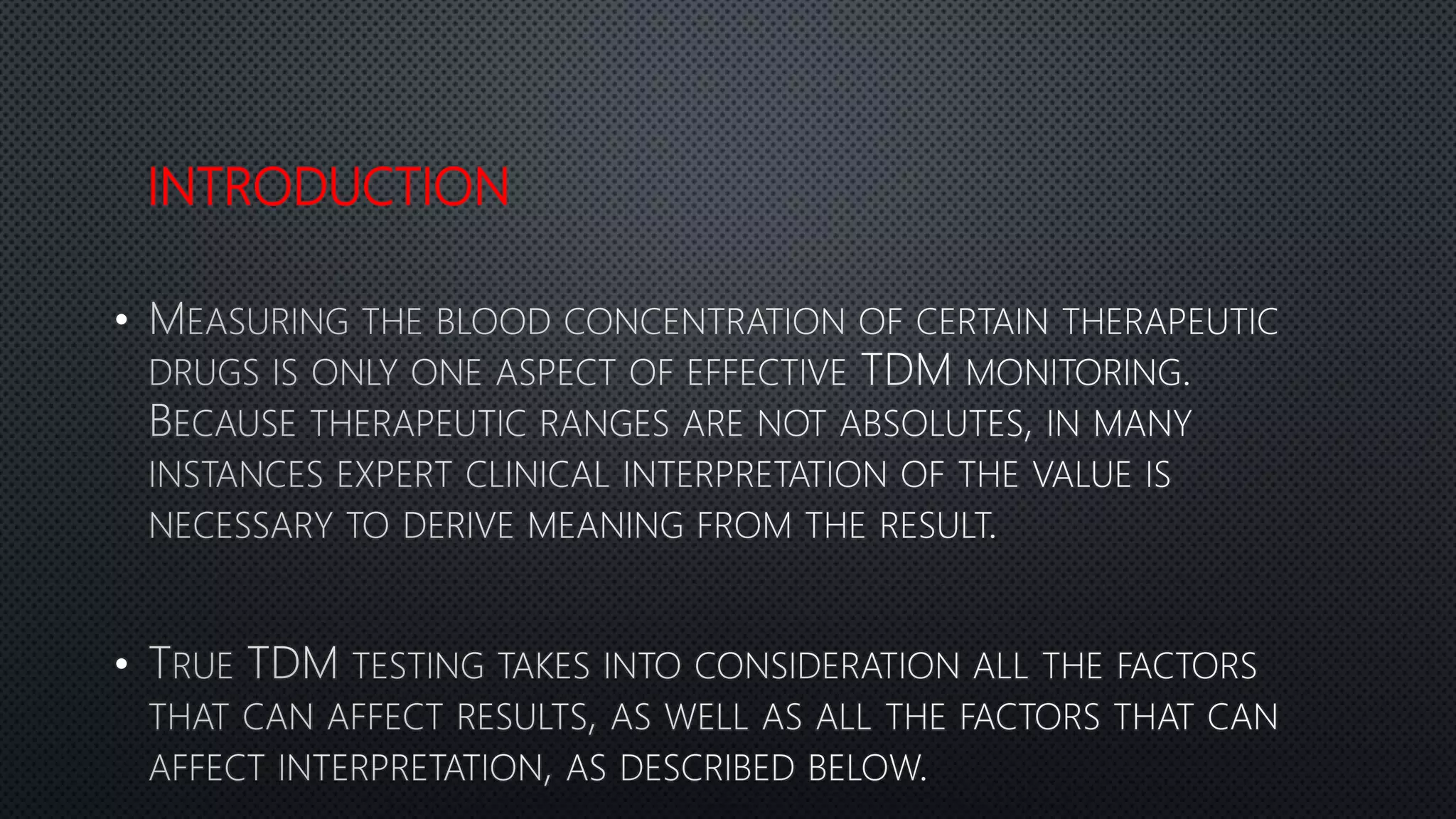 Therapeutic drug monitoring in Pharmacology | PPT