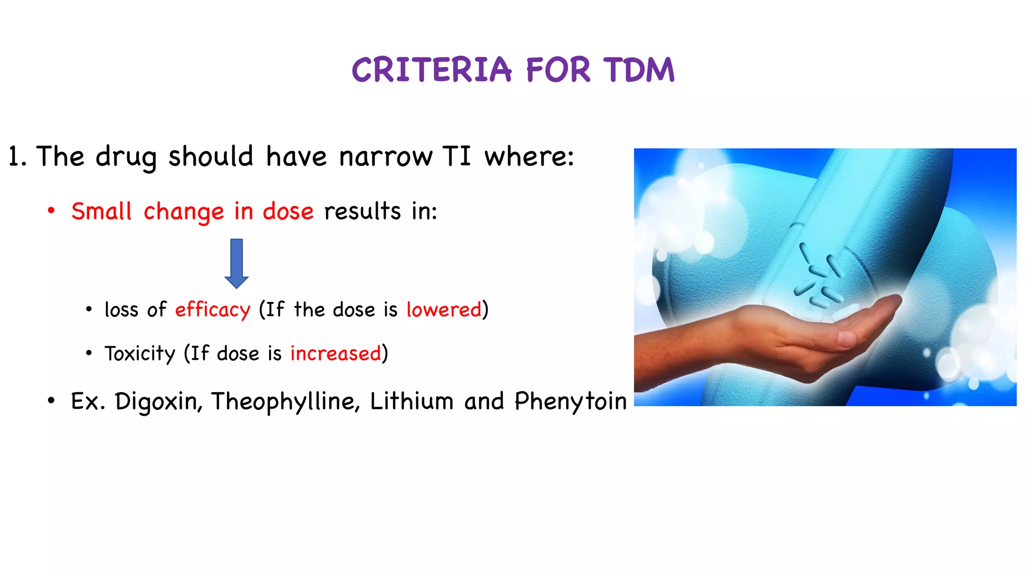 Therapeutic Drug Monitoring (TDM) | Criteria and Indications of TDM | Why TDM is needed for ...
