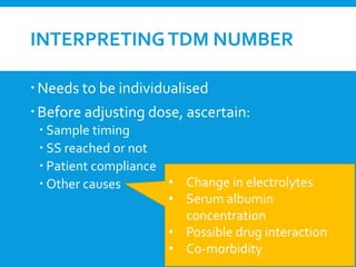 Therapeutic Drug Monitoring | PPTX