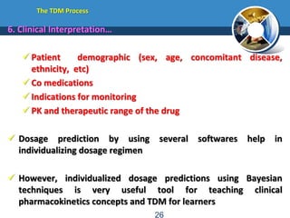 THERAPEUTIC DRUG MONITORING S KOSEY | PPT