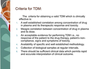 THERAPEUTIC DRUG MONITORING S KOSEY 2 | PPTX