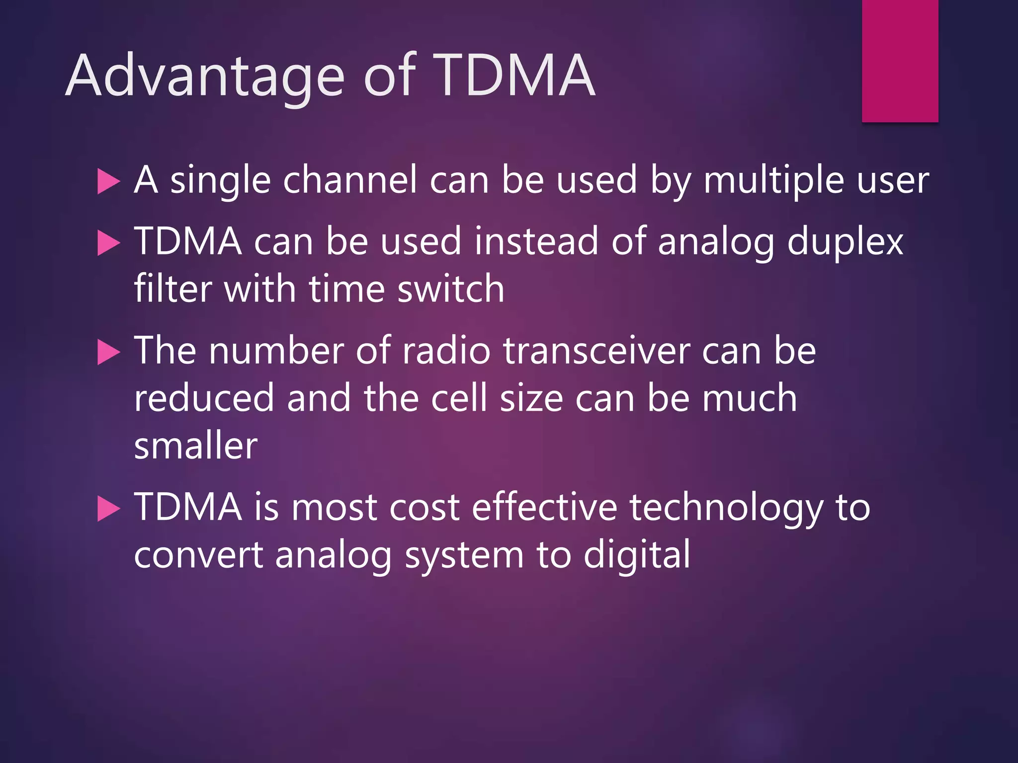 Tdma Time Division Multiple Access Pptx Computer Networking Computing