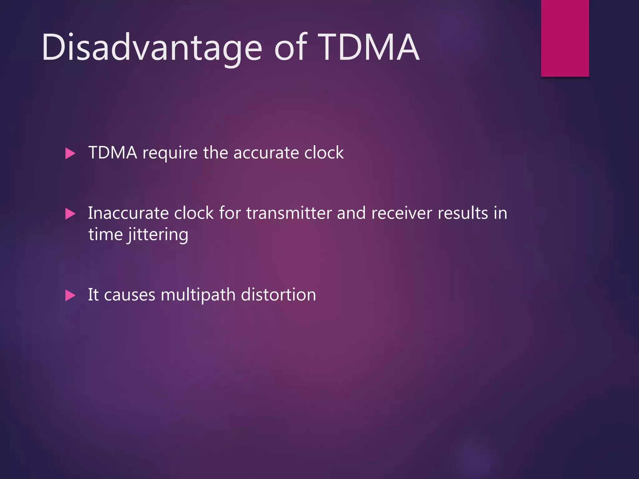 Tdma Time Division Multiple Access Ppt