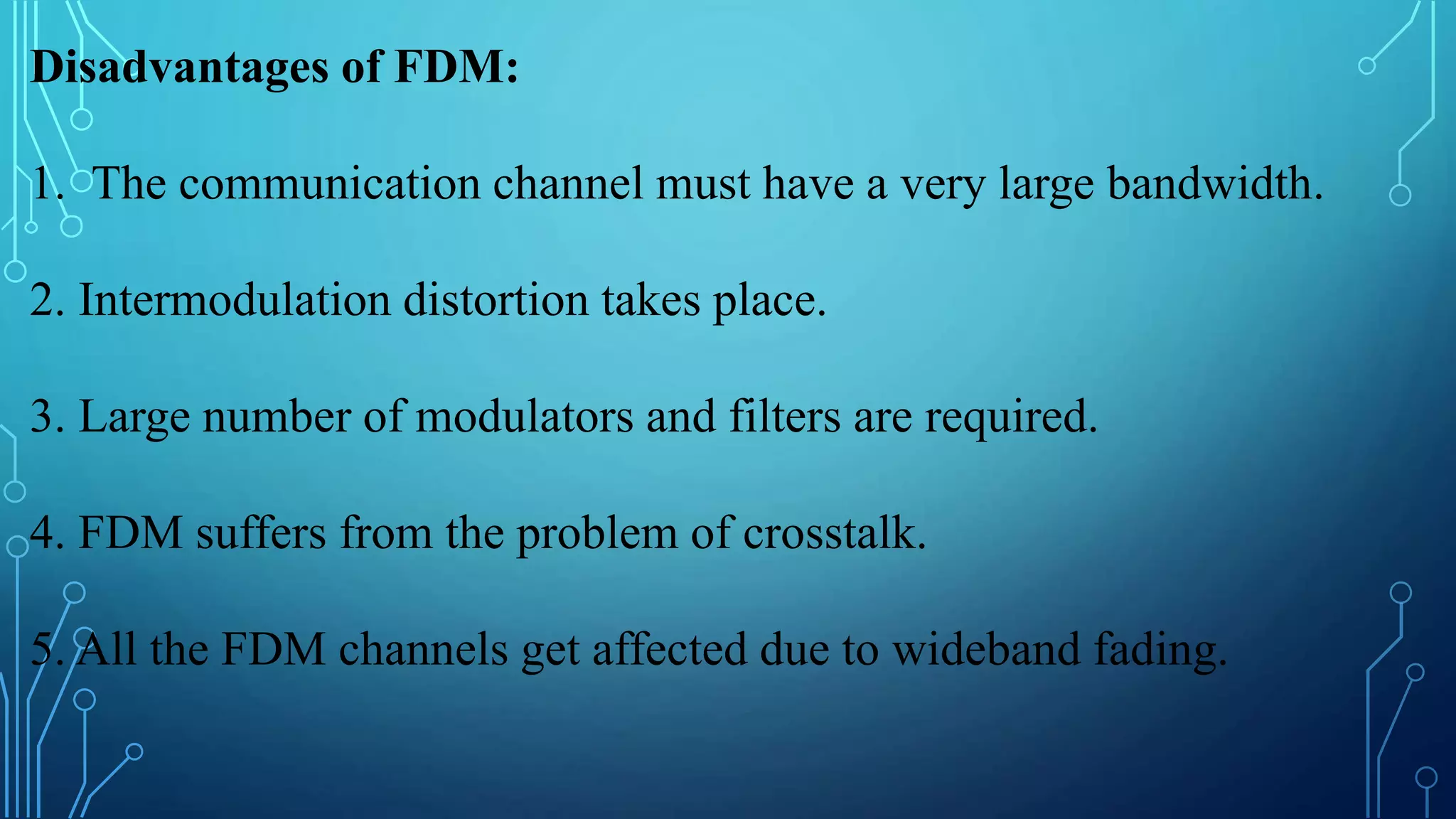 Tdm and fdm | PPTX
