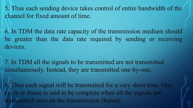 Tdm And Fdm Pptx Digital Audio Computer Software And Applications