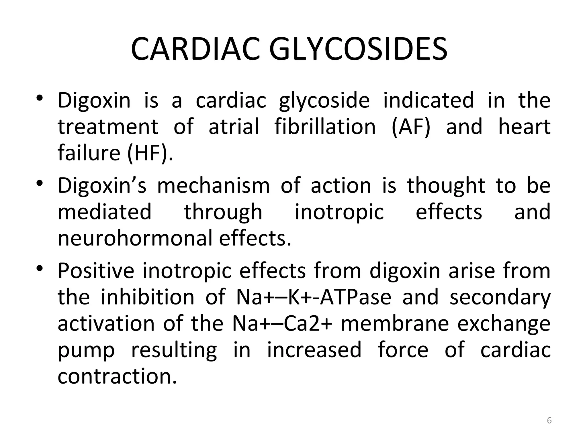 TDM OF DRUGS USED IN CARDIOVASCULAR DISEASES | PPT