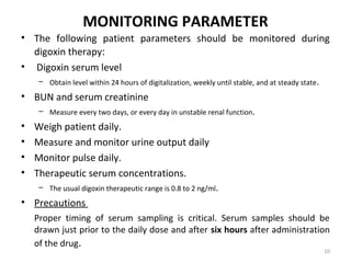TDM OF DRUGS USED IN CARDIOVASCULAR DISEASES | PPT