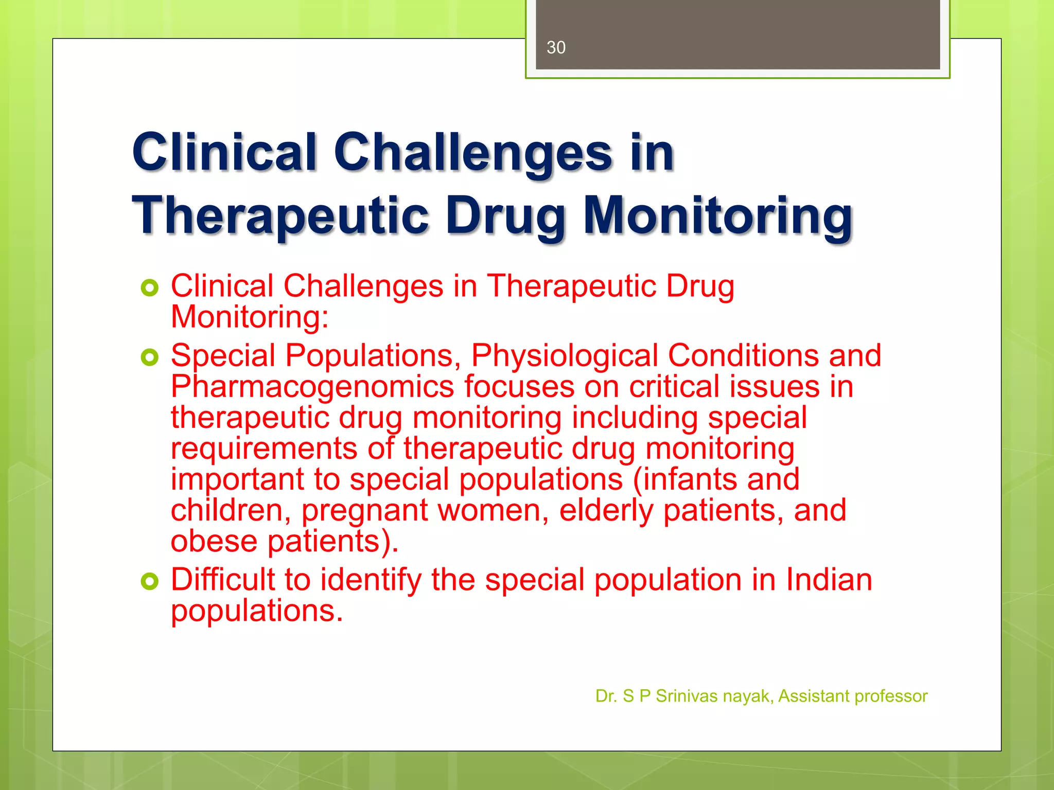 Therapeutic drug monitoring ppt | PPTX