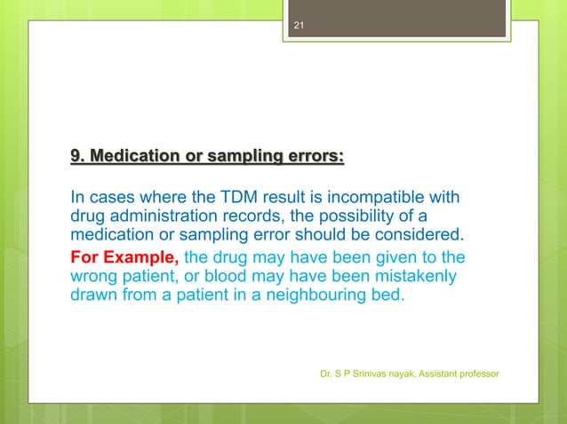 Therapeutic drug monitoring ppt | PPTX