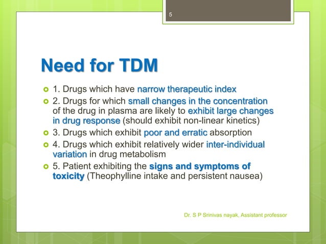 Therapeutic drug monitoring ppt | PPTX